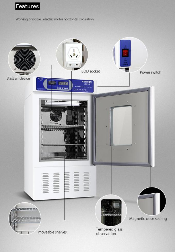 -40~65C Cooled Incubator 110V Medical Biological Incubator For Lab