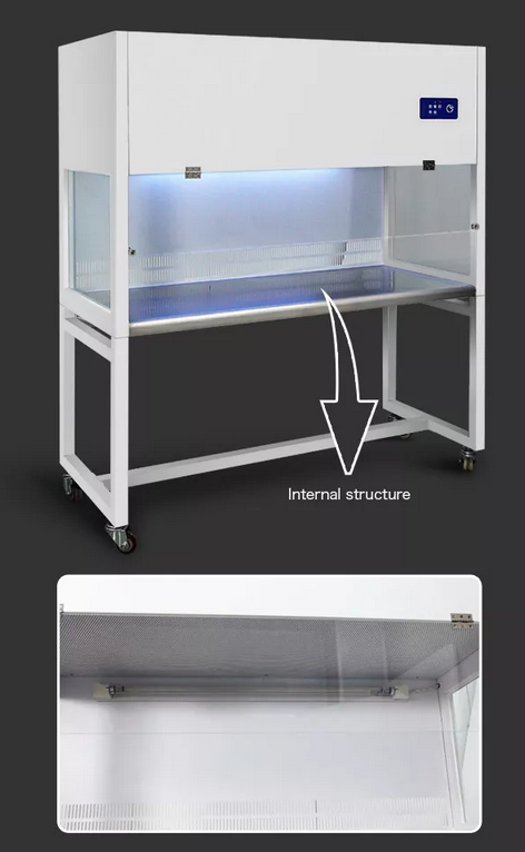 Biological Safety Hood Laminar Flow Clean Bench Workbench Vertical ...
