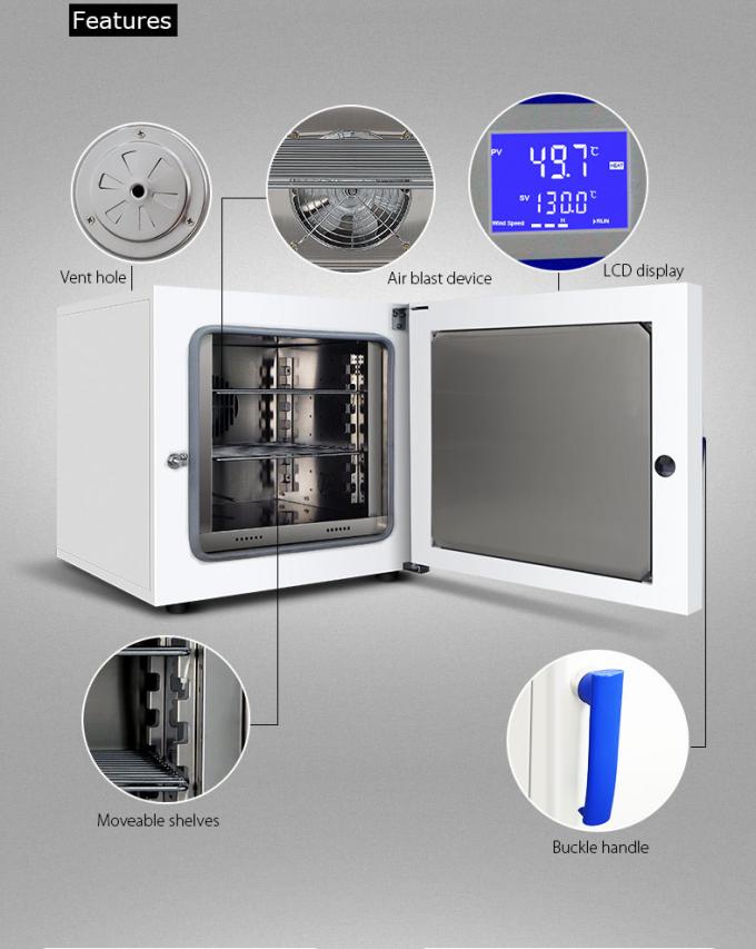 OEM Laboratory Dryer Oven DHG Desktop Electric Drying Oven Stainless Steel Inner